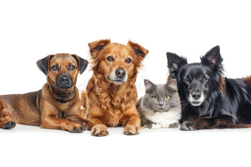 Harmony Unleashed: a Whiskered Gathering Stock Illustration ...