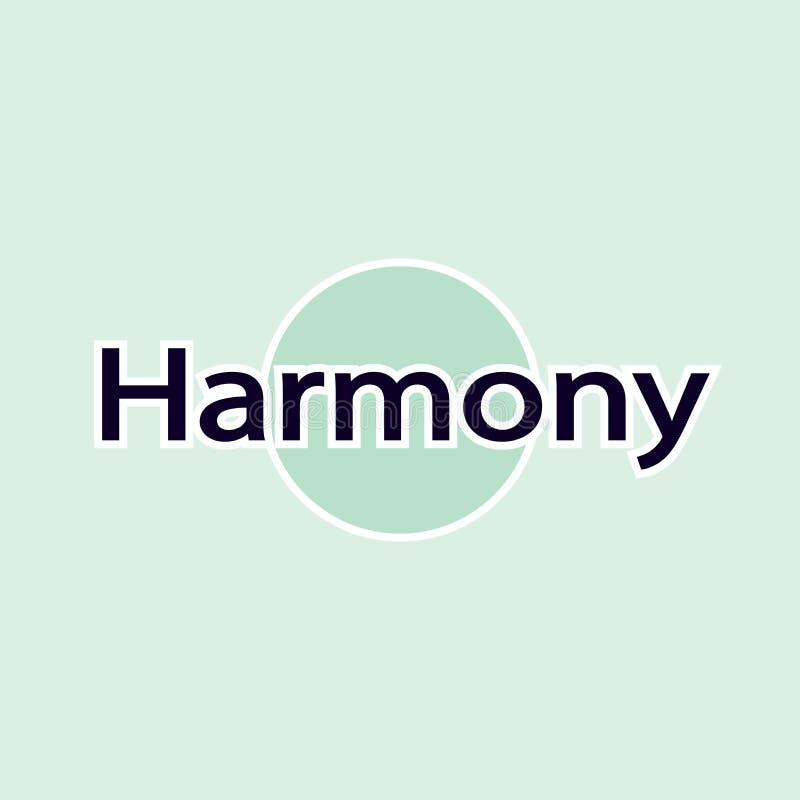 Harmony. Vector Logo for Business Emblem. Abstract Background Stock ...