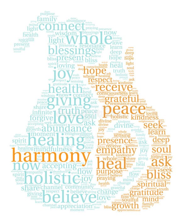 Harmony Word Cloud ilustração do vetor. Ilustração de empatia - 98249976