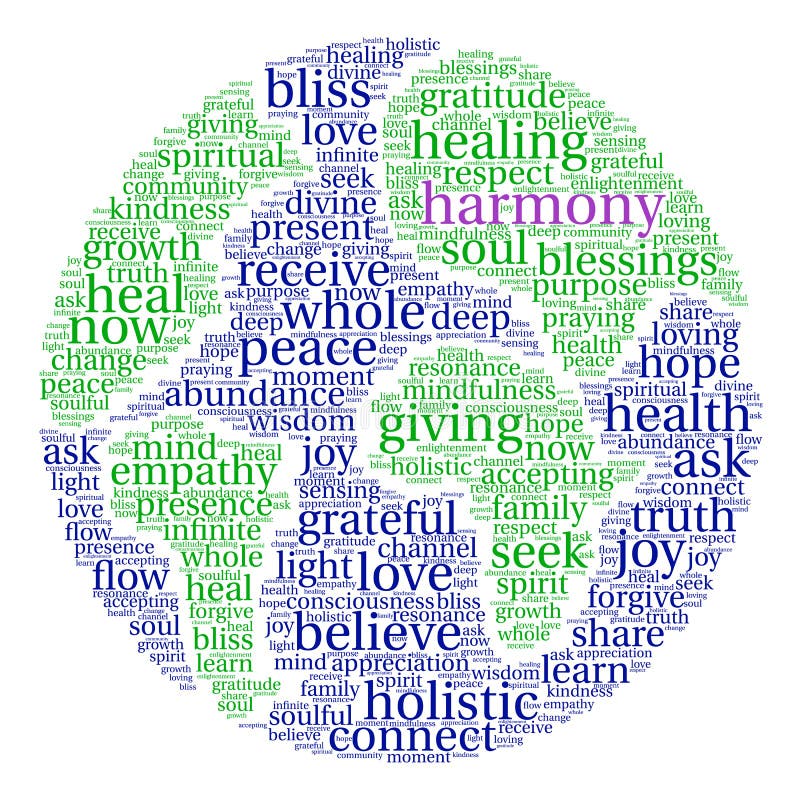 Harmony Word Cloud vektor abbildung. Illustration von anerkennung ...