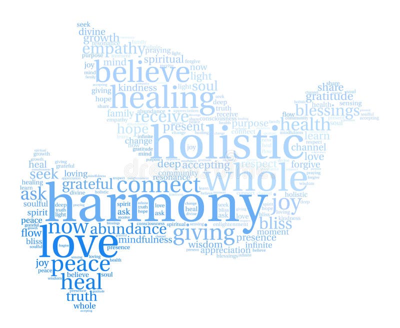 Harmony Word Cloud stock vector. Illustration of believe - 98387539