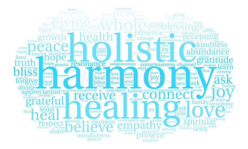Harmony Word Cloud stock vector. Illustration of believe - 98387539