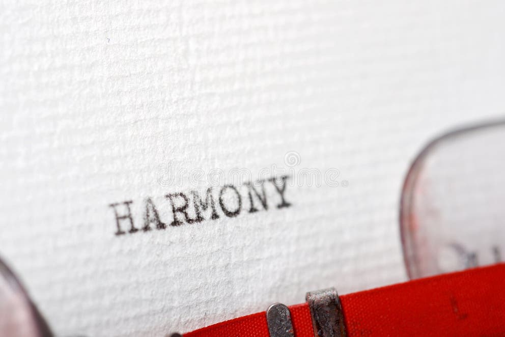 Harmony word view stock image. Image of culture, sound - 267284447
