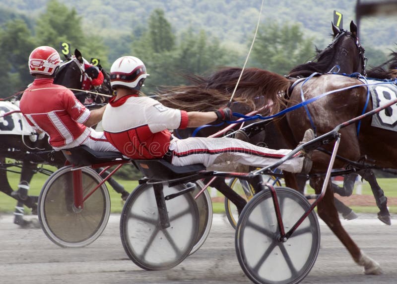 Horse and Trap Race stock image. Image of sport, race, wheel - 151943