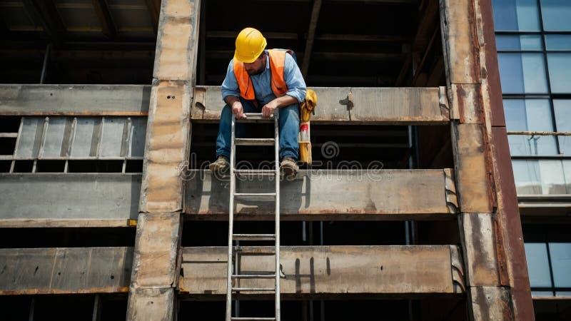 Harness Safety for High Structures Stock Illustration - Illustration of ...