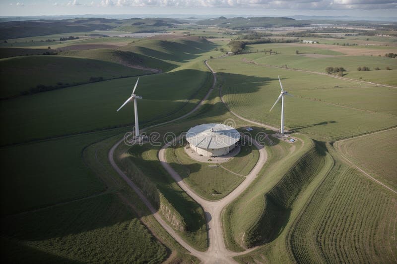 Harnessing the Power of Wind Aerial View of Renewable Energy.AI ... Harnessing the Power of Wind Aerial View of Renewable Energy.AI ...