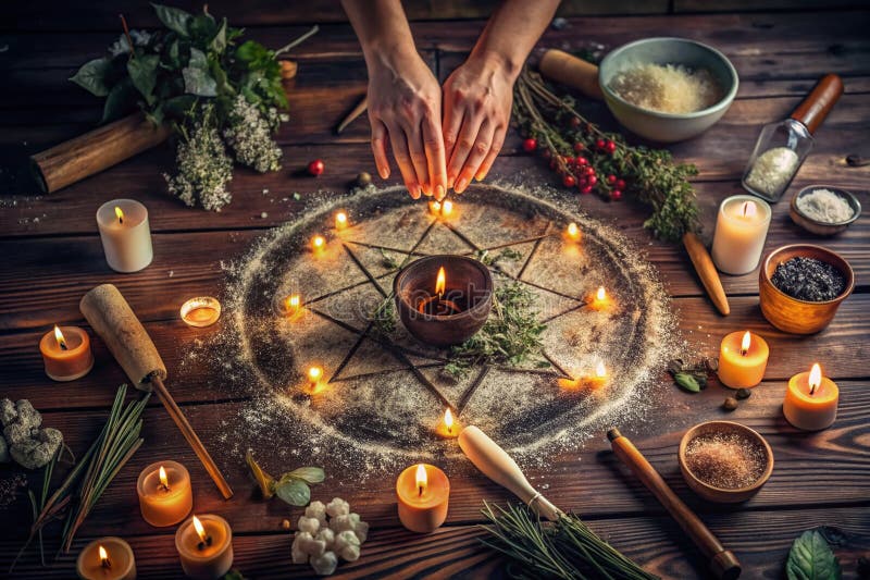 Harnessing Protective Energy a Witchcraft Ritual Using Salt Circles ...