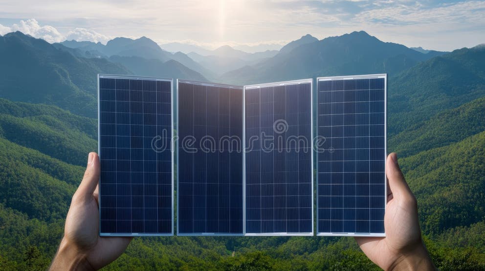 Harnessing the Sun S Power, Hands Cradle a Solar Panel, Embracing Clean ...