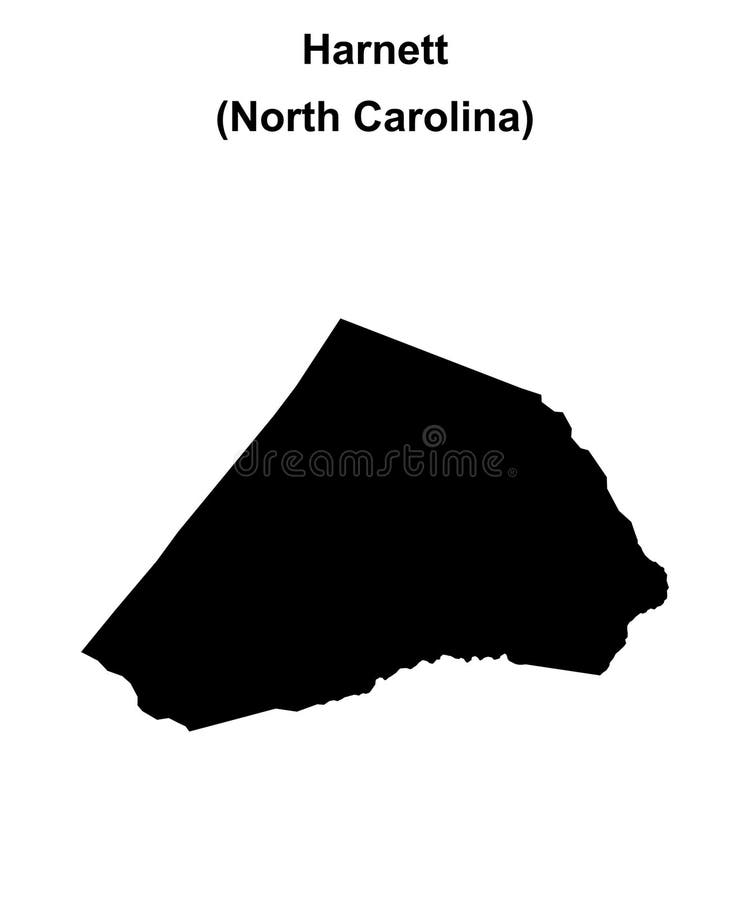 Harnett outline map stock vector. Illustration of isolated - 361723405