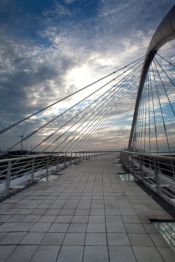 Harp Bridge Sunset For Background Or Others Purpo Stock Photo - Image ...