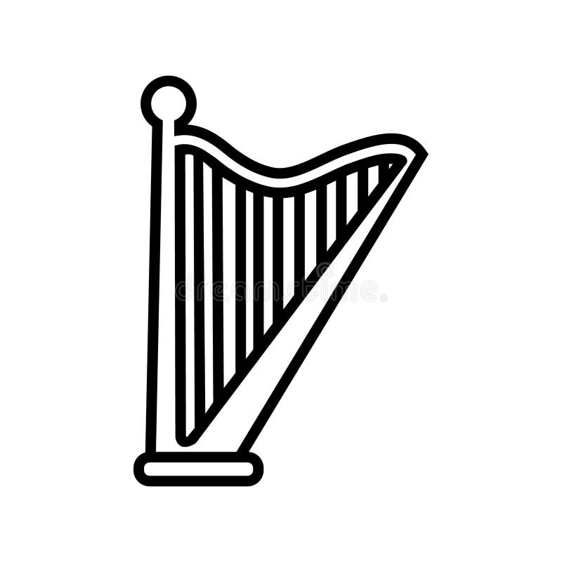 Harp Icon Vector Set. Music Illustration Sign Collection. Orchestra ... Harp Icon Vector Set. Music Illustration Sign Collection. Orchestra ...