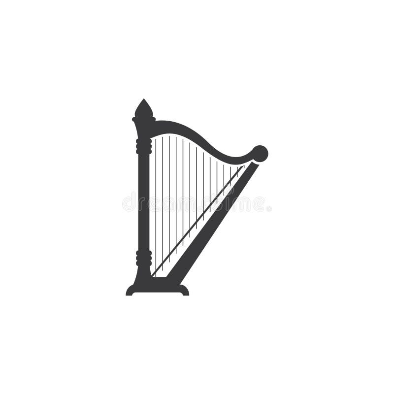 Harp illustration vector stock vector. Illustration of instrument ...