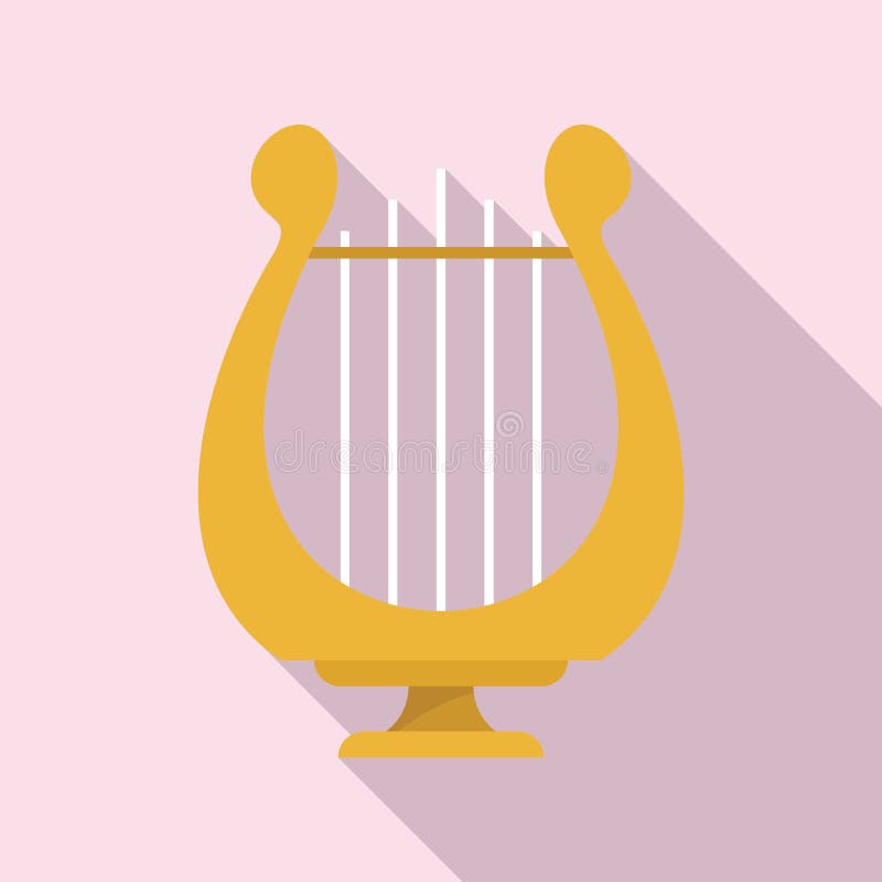 Harp and Lyre Icon Vector Logo Template Illustration Design. Symbol of ...
