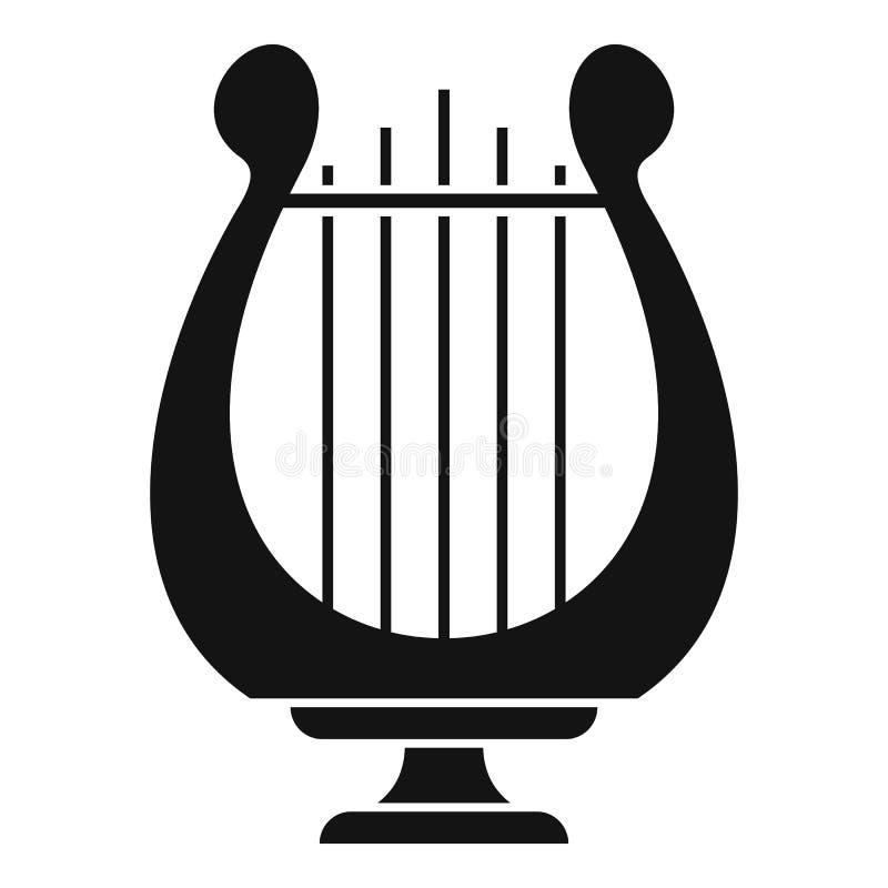 Harp and Lyre Icon Vector Logo Template Illustration Design. Symbol of ...