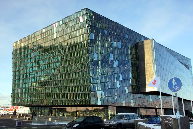 Harpa Concert Hall Reykjavik. Editorial Photo - Image of concert ...