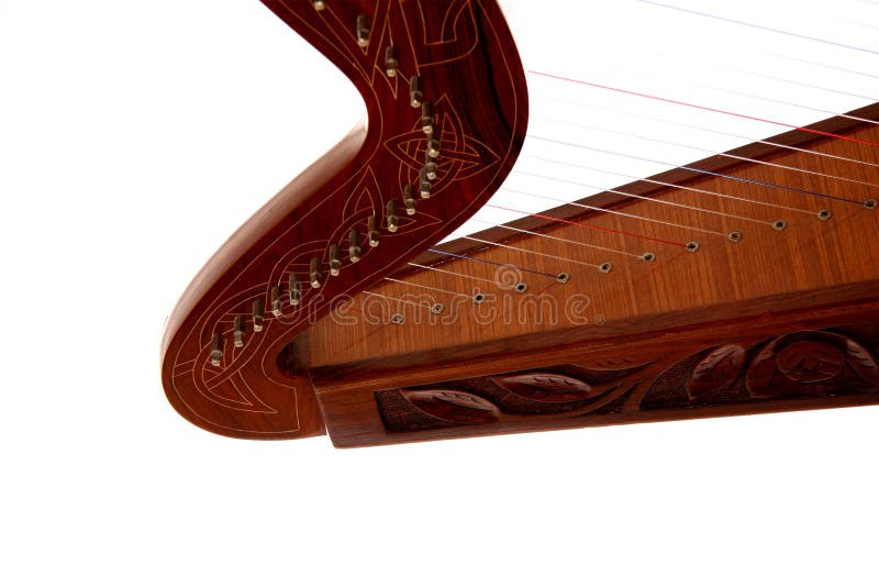 Harpe Avec Les Notes Musicales Pour La Conception D'infographics ...