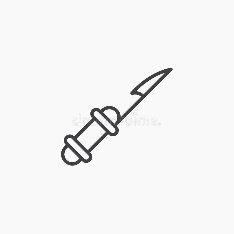 Harpoon icon vector stock vector. Illustration of symbol - 348312095