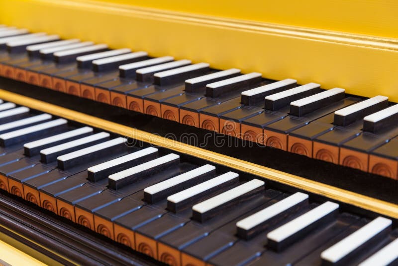 Harpsichord Keyboard stock photo. Image of wood, traditional - 23468066