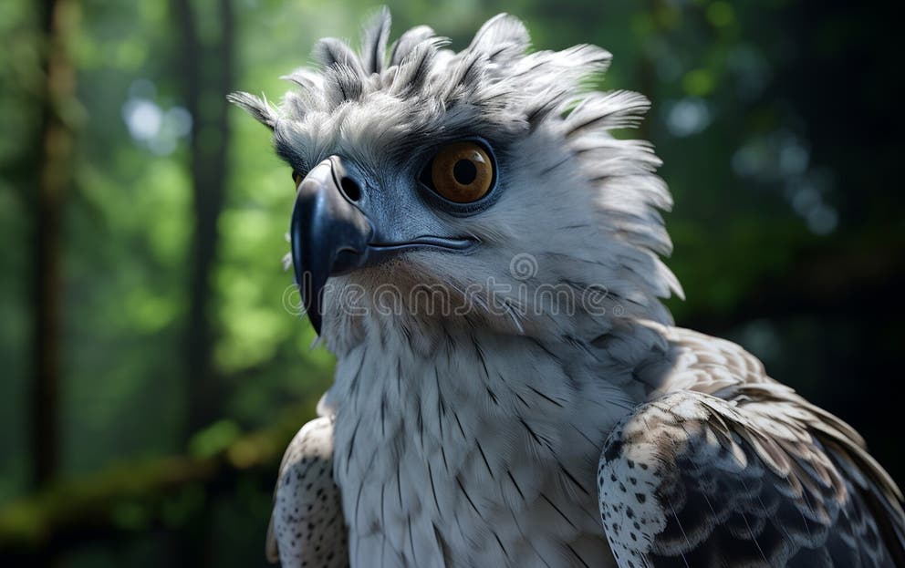 Harpy Eagle Expedition stock illustration. Illustration of predator ...