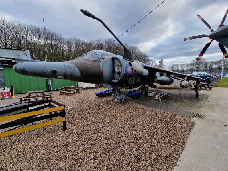 Harrier Jump Jet Doncaster Air Museum Editorial Stock Photo - Image of ...