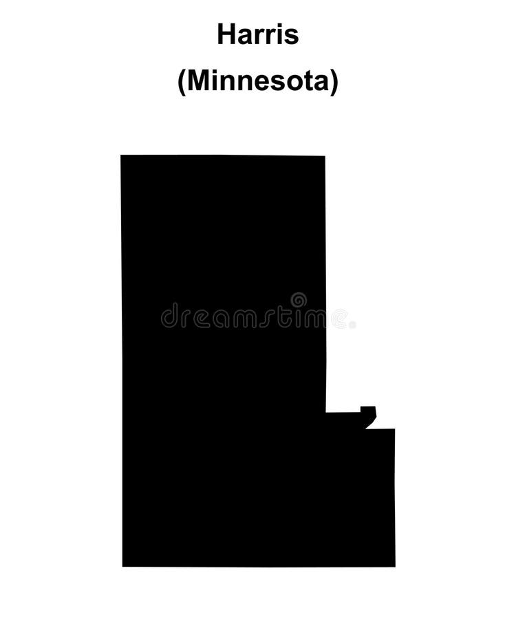 Harris outline map stock illustration. Illustration of silhouette ...