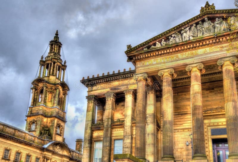 Harris Museum and the Sessions House in Preston Stock Photo - Image of ...