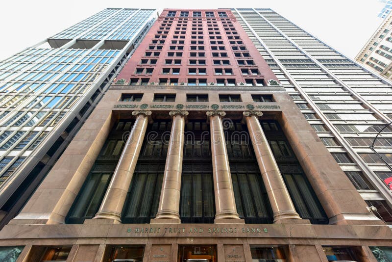 Harris Trust Building - Chicago Stock Photo - Image of classic ...