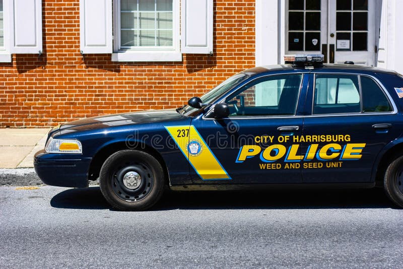 Harrisburg Police car editorial photo. Image of headlight - 33764796