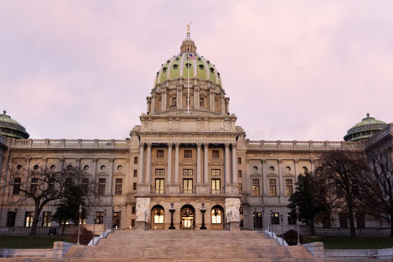 Harrisburg - State Capitol Building Stock Photo - Image of built, power ...