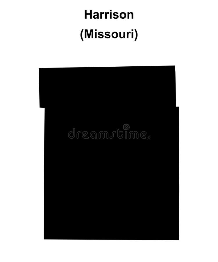 Harrison outline map stock vector. Illustration of outline - 361614330