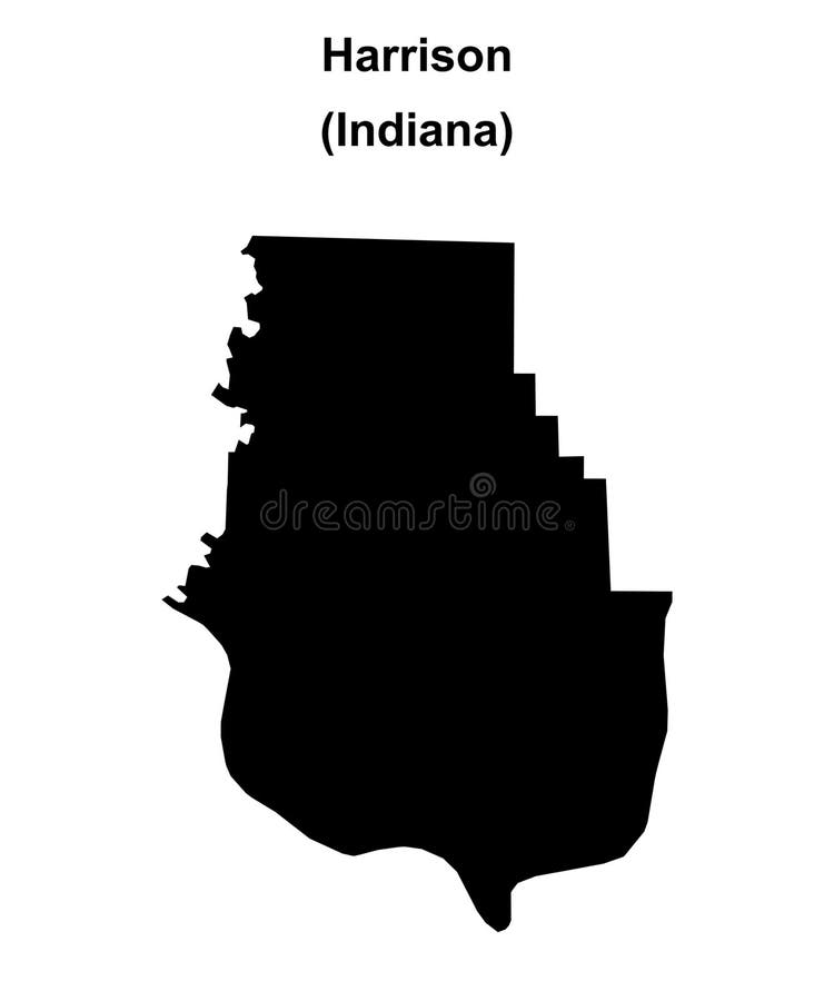 Harrison outline map stock vector. Illustration of tourism - 361546476