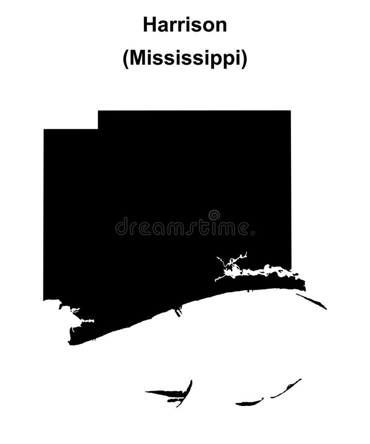 Harrison outline map stock illustration. Illustration of template - 361719971