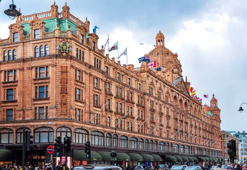 Harrods Department Store in London, UK Editorial Stock Image - Image of ...