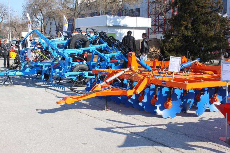 Harrow editorial stock photo. Image of blade, metal, agricultural ...