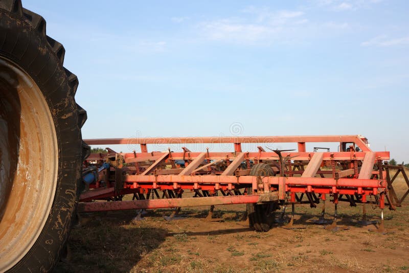 Harrow stock image. Image of arable, farmer, harrow, digging - 23627009