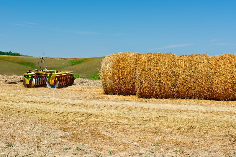 Harrow stock photo. Image of farmland, industry, bale - 38607260