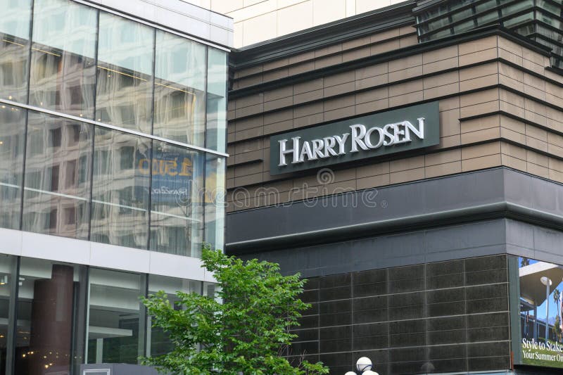 Harry Rosen store sign editorial photo. Image of canada - 330653786