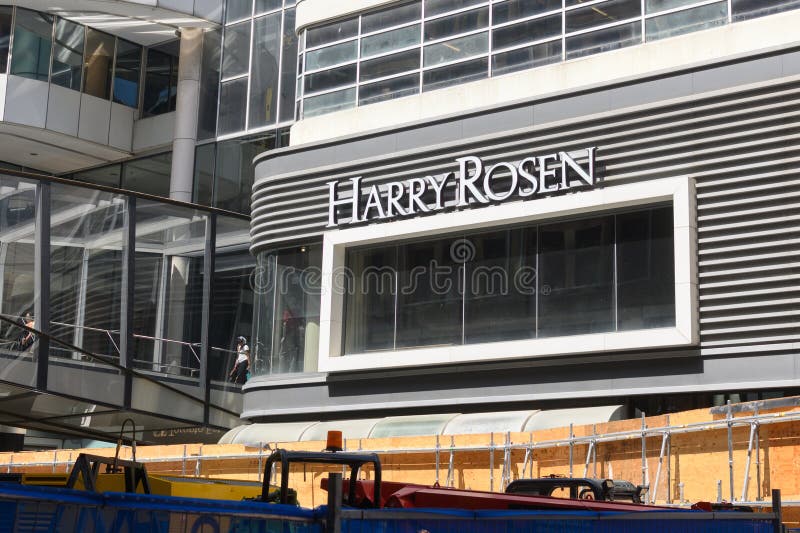Harry Rosen store sign editorial image. Image of clothing - 370823835