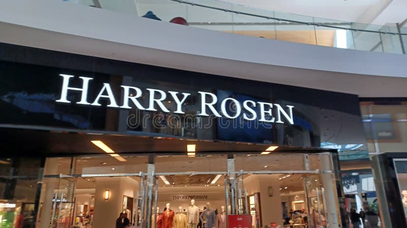 Harry Rosen store sign editorial stock image. Image of ontario - 282309694