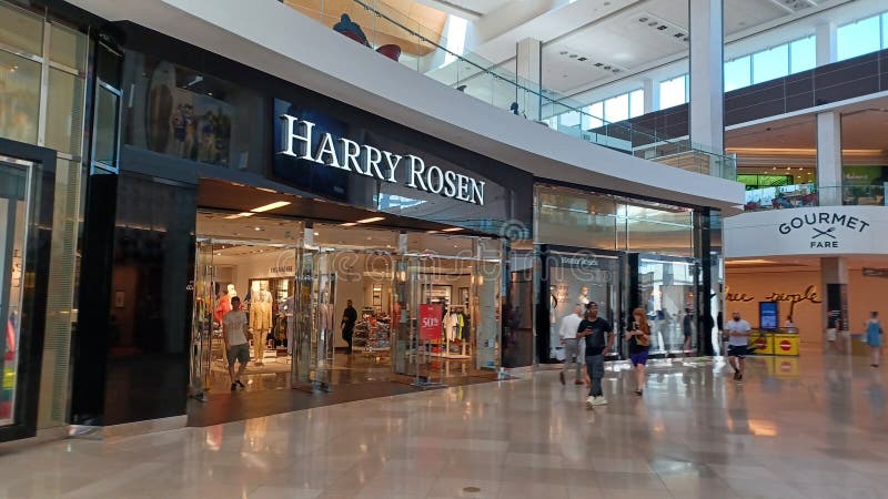 Harry Rosen store sign editorial stock image. Image of clothing - 282309719