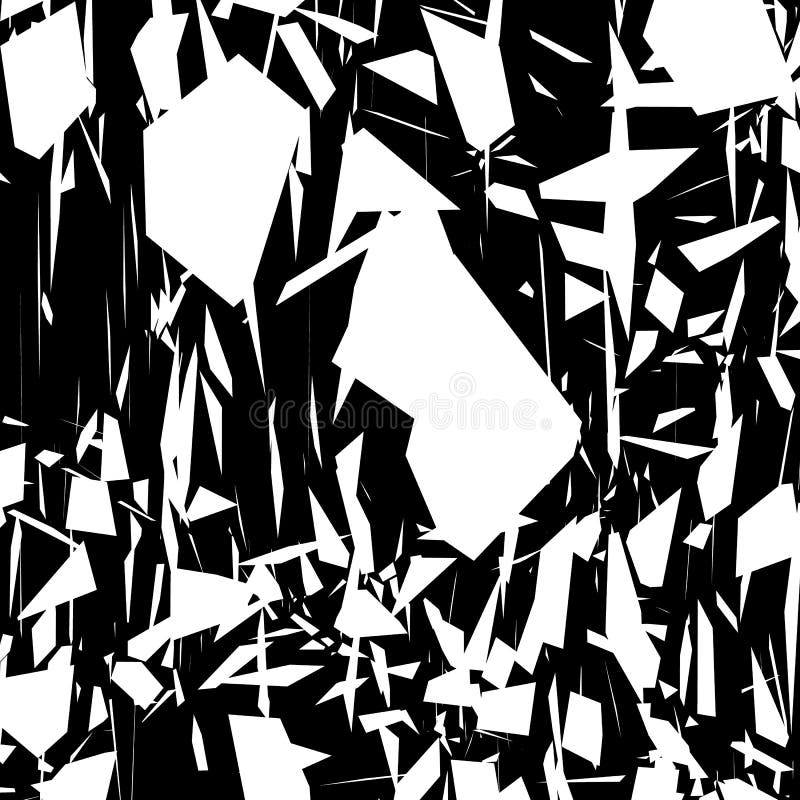 Harsh Rough Texture. Geometric Abstract Illustration with Disarray of ...