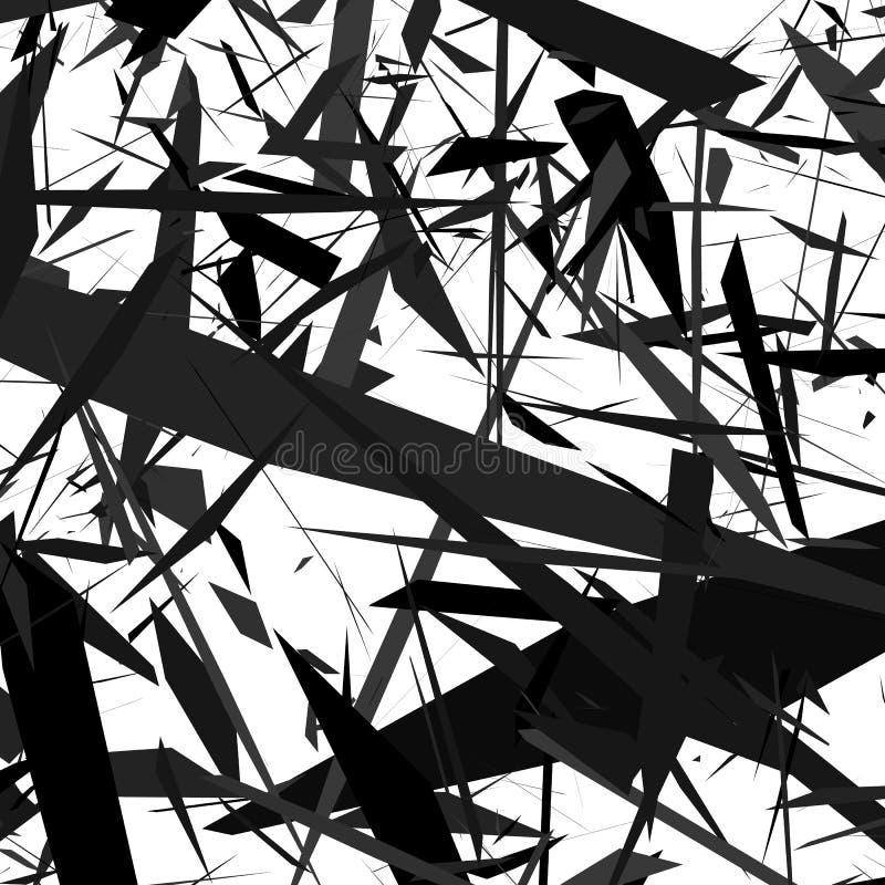 Harsh Rough Texture. Geometric Abstract Illustration with Disarray of ...