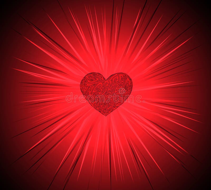 Vectorized hart-kader stock illustratie. Illustration of kader - 14656221