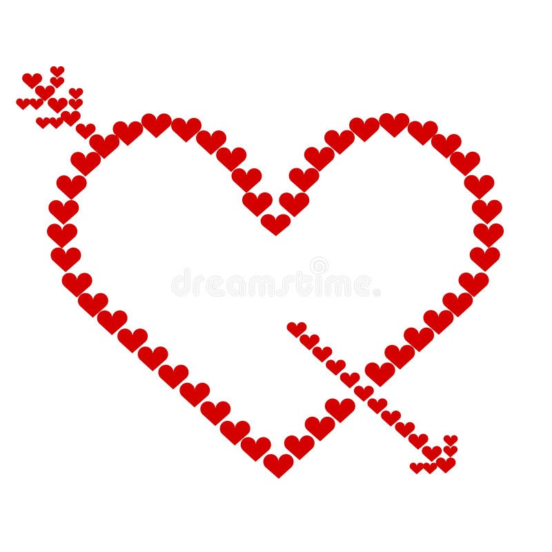 Hart stock illustratie. Illustration of rood, illustratie - 6707008