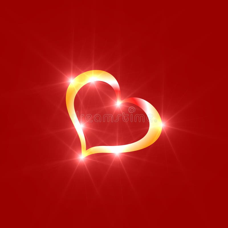 Hart Abstract Background Lighting Effect Stock Illustration ...