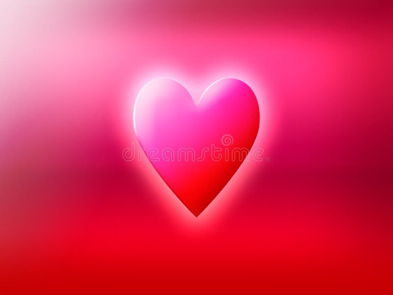 Hart Dat Liefde Symboliseert Stock Illustratie - Illustration of ...