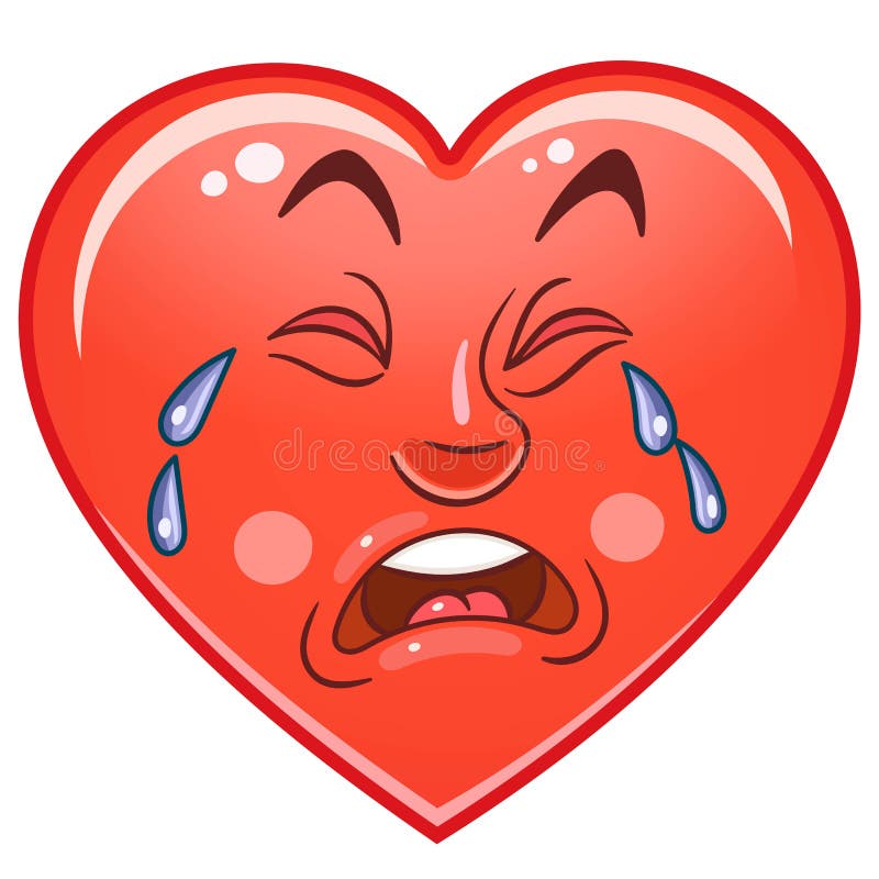 Hart Emoticons Smiley Emoji Vector Illustratie - Illustration of emotie ...