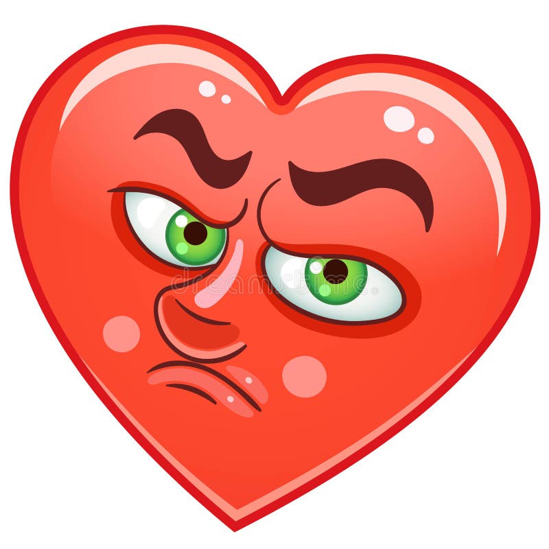 Hart Emoticons Smiley Emoji Vector Illustratie - Illustration of emotie ...