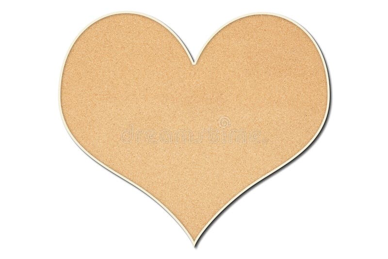 Hartvormig prikbord stock afbeelding. Image of horizontaal - 21383547