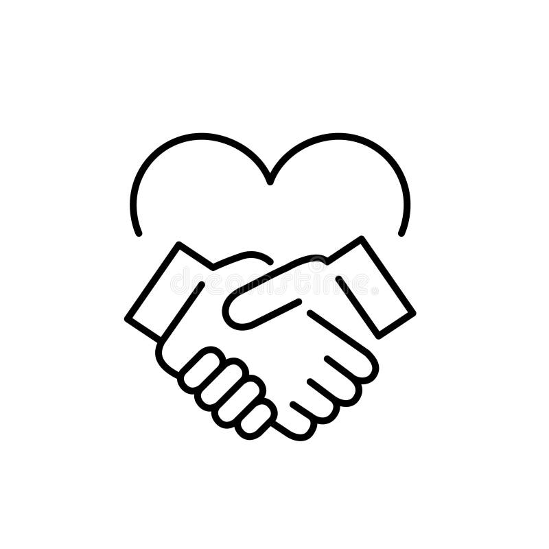 Hart and Handshake. Trust and Empathy in Partnership. Charity and ...
